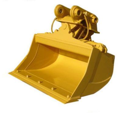 China Q345B Material Promotion excavator griddle bucket with Yellow Color for sale