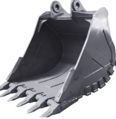 China Different Types Excavator Bucket with Black/Yellow Color with Q345B Material for sale