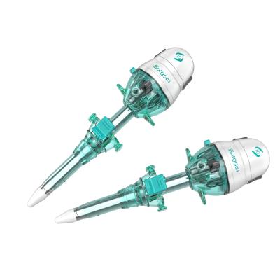 Tube en acier Obturator émoussé Laparoscopic jetable de Hasson Trocar avec la fixation de suture
