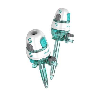 中国 5mm 10mm 12mm Bladeless光学Trocar使い捨て可能なLaparoscopic TrocarおよびCannula 販売のため
