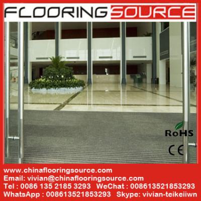 China Heavy Duty Aluminium Floor Mats Aluminum Entrance Area Mats Aluminum Mats with Aluminum Frame Entrance Carpeting Infill for sale
