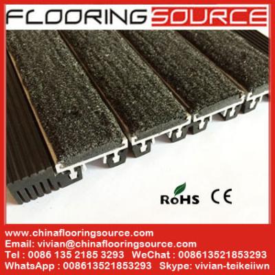 China Aluminum Frame Entrance Matting Heavy Duty High Traffic Entrance Areas Floor Covering for sale