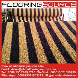 China PVC Cushion Coil Mat Pvc Looped Floor Mat anti-slip wet areas dirt stop door mat for sale
