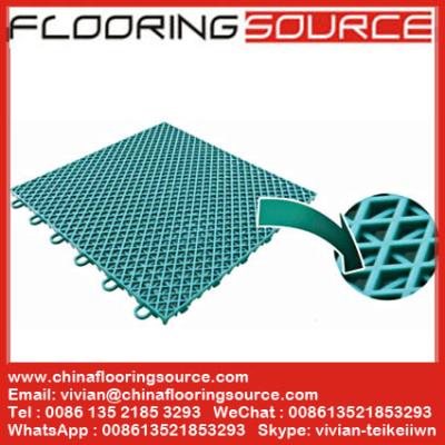 China PP Interlock Tile Sports Flooring basketball court flooring table tennis court flooring for sale