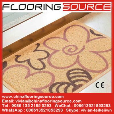 China PVC Cushion Coil Printed Mat Logo Mat PVC Cushion Door Mat Welcome Mat for sale