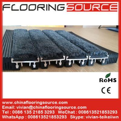 China Aluminum Entrance Matting Heavy Duty Entrance Matting Hotel Entrance Flooring Shopping Mall Floor Covering Area Mats for sale