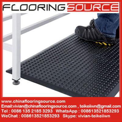 China Industrial Rubber Floor Mat Anti-Fatigue Matting Bubble Design Nitrile Rubber Material Non-slip comfortable for standing for sale