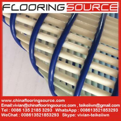 China Non slip pvc tube wet area matting swimming pool matting and changing room matting Black Color Roll Size for sale