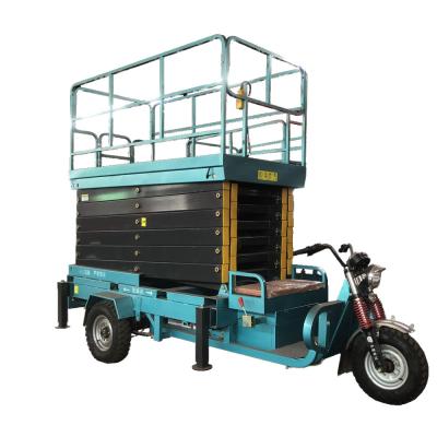 China Hot-selling Hydraulic Electric Tricycle  Mobile Scissor Lift Platform with Simple Structure Easy Operation and Low Price for sale