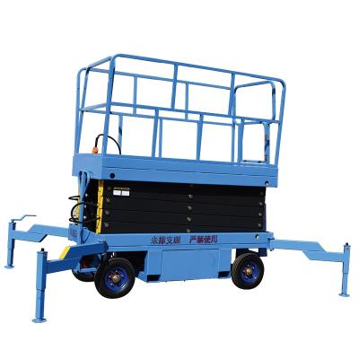 China Skylift Mobile Aerial Work Platform Lift 6m 8m 10m 12m 14m Hydraulic Scissor Lift for Cargo Scaffolding Mobile Lifter for sale