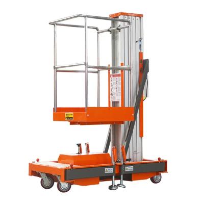 China 6m - 10m Portable Residential One Man Lift Aluminum Alloy Single Mast Lifting Work Platform for sale