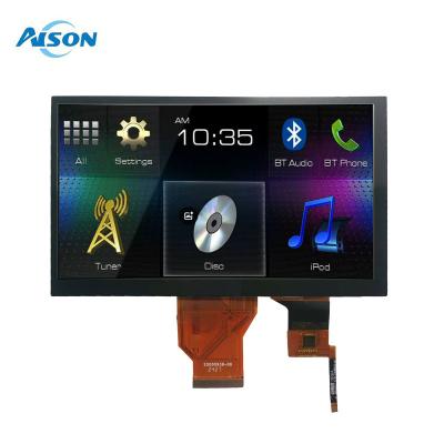 China 7 polegadas TFT touch screen 50 pin capacitive touch screen display 800x480 RGB 400cd/m2 à venda
