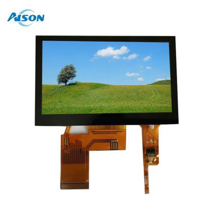 China 4.3 polegadas IPS LCD Modulo 480x272 TFT capacitivo touch screen 450 Cd/M2 RGB 24 Bit Interface à venda