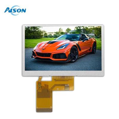 China 4.3 polegadas IPS TFT LCD Display 800x480 IPS LCD capacitivo touchscreen 450 Cd/M2 à venda