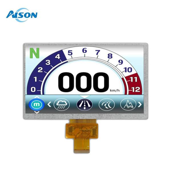 Quality 7 Inch Wide Temperature 800x480 Industrial TFT Display 500 Cd/M2 IPS LCD Panel for sale