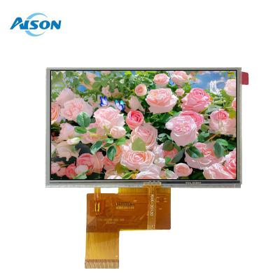 China 5.0 Módulo LCD IPS TFT, TFT de 5 polegadas com painel táctil resistivo de resolução 800x480 à venda