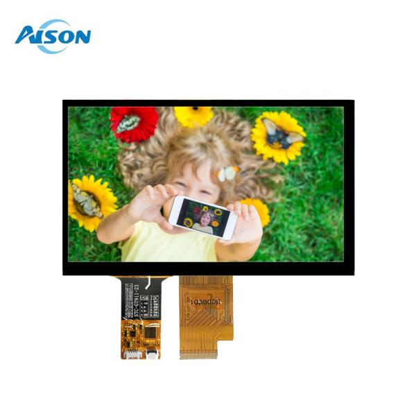 Quality 7 inch 1024x600 LVDS IPS TFT LCD Display USB I2C Interface Capacitive Touch for sale