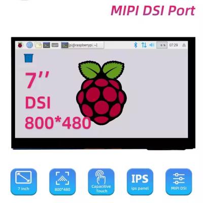 China 7 Inch 800*480 MIPI-DSI IPS LCD Display Capacitive Touch Screen Module for Raspberry Pi for sale