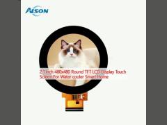 2.1 polegadas 480x480 LCD TFT redondo Display Touch Screen Para refrigerador de água Smart Home