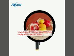Display TFT redondo de 5 polegadas 1080x1080 Display circular com tela Captouch
