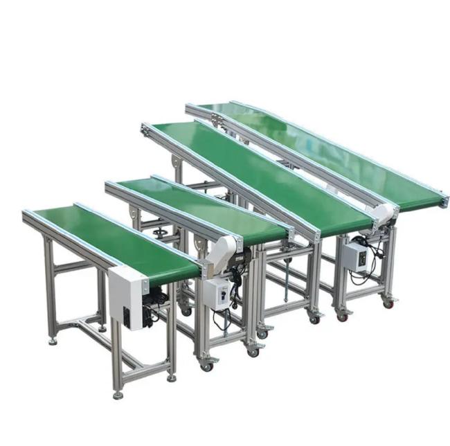 PU/PVC Belt Conveyor for Plastic Bags/Bread/Biscuit Cake/ Coding Machine