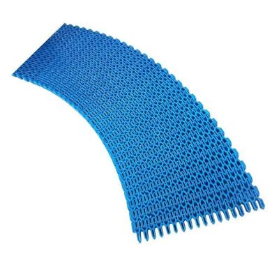 China Cinturão transportador de malha de plástico de 170 mm Cinturão transportador de grelha azul à venda
