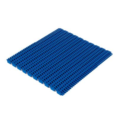 China Cinturão transportador de cadeia de lajes de plástico flexível Cinturão modular de placa superior de trabalho pesado à venda