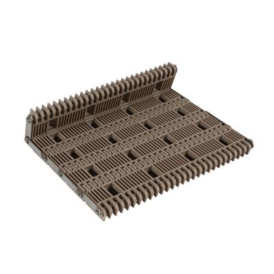 Cina Radius Solid Top Conveyor Belt Serie 1000 Cintura di plastica modulare in vendita