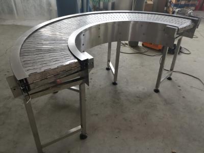 China OEM Flat Conveyor voor waterflessen met motor Te koop