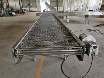 China Transporte automático de cadena plana con motor de gravedad Telescópico de rodillos en venta