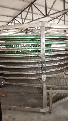 Cina Torre di raffreddamento a spirale trasportatore di raffreddamento a spirale per pane tostato in vendita