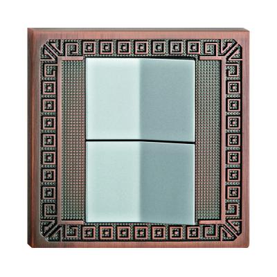 China High Quality Forged Brass Wall Light Switch With Classic Patterns for sale