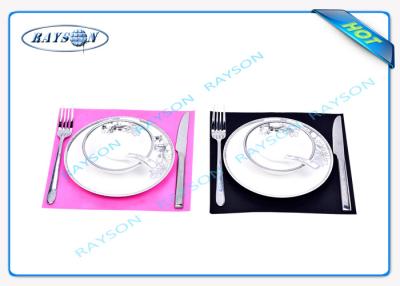 China Eco - friendly Red Green Non Woven Cloth One Time Use for Dining Tables for sale