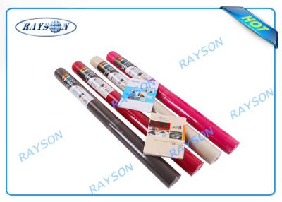 China Biodegradable Disposable PP Non Woven Textiles / Printed Polyester Tablecloths In Roll for sale