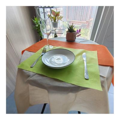 China 1.2mx50m PP Party Table Cloth Fabric Plain Non Woven Table Cover for sale