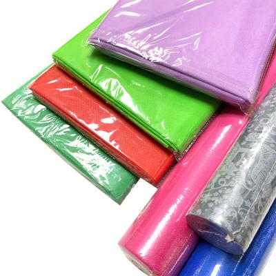China 1.2mx50m PP Party Table Cloth Fabric Plain Non Woven Table Cover for sale