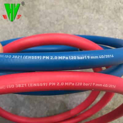 China 20 years production experience 20 bar red and blue color twin welding hose for sale