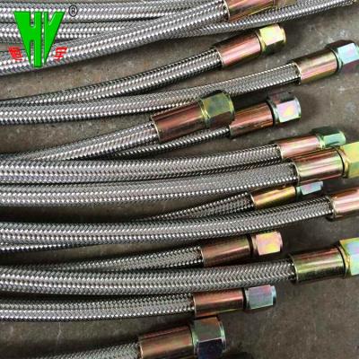 China High temperature braided hose stainless steel custom flexible PTFE hose for sale