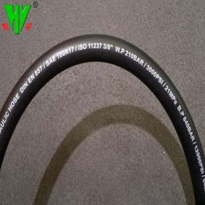 China Professional hydraulic hose manufacturer steel wire braid OEM rubber hoses sae100 r17 for sale