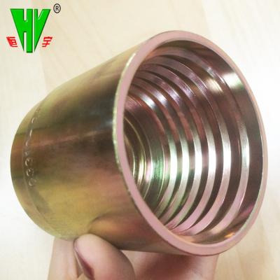 China Hydraulic hose ferrule fitting forged flexible hose connector for sale