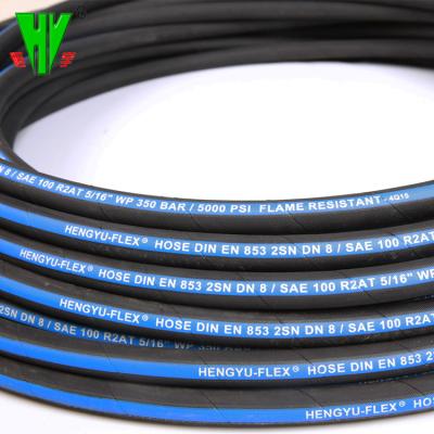 China China MSHA rubber hose pipes DIN EN 853 2 wire hydraulic hose for sale