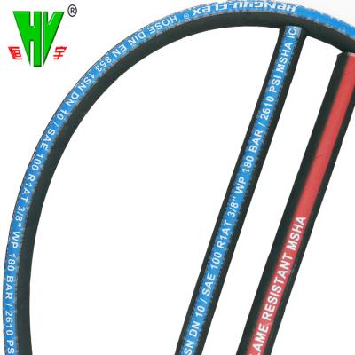 China MSHA hydraulic hose makers China provide rubber 3000 psi SAE 100 r1 hose for sale