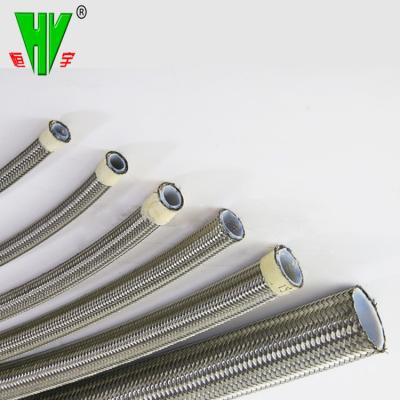 China 1/2 inch available braided stainless steel high pressure high temperature flexible hose for sale
