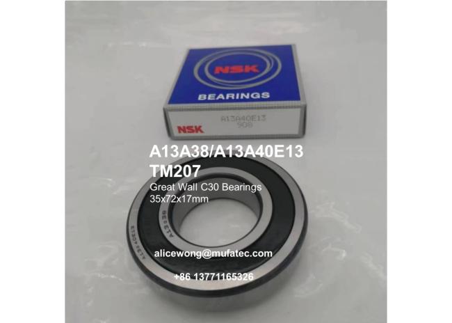 A13A38/A13A40E13 TM207 Great Wall C30 gearbox bearings deep groove ball ...