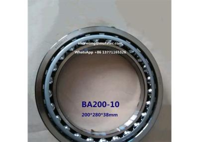 China BA200-10 excavator bearing thin section angular contact ball bearing 200*280*38mm for sale