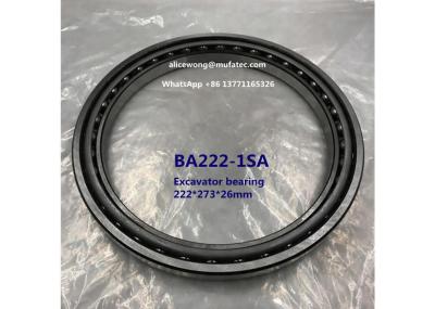 China BA222-1SA excavator bearing thin section angular contact ball bearing 222*273*26mm for sale