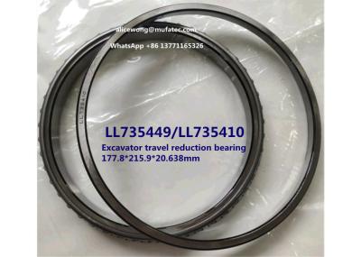 China LL735449/LL735410 LL735449/10 excavator travel reduction bearing thin wall taper roller bearing 177.8*215.9*20.638mm for sale
