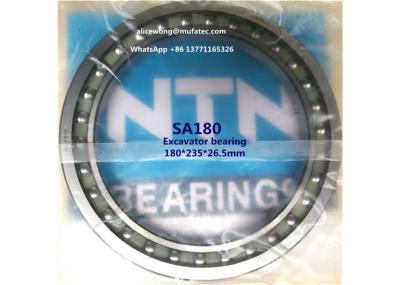 China SA180 excavator bearing thin section angular contact ball bearing 180*235*26.5mm for sale