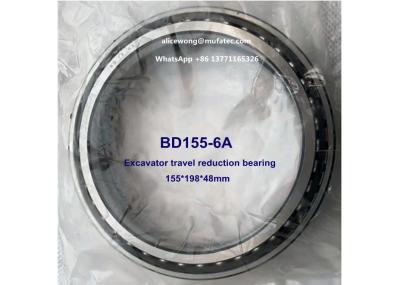 China BD155-6A excavator bearing double row nylon cage angular contact ball bearing 155*198*48mm for sale