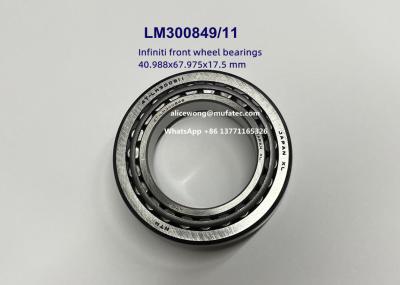 China 4T-LM300849/11 LM300849/LM300811 automotive differential bearings tapered roller bearings 40.988x67.975x17.5 mm for sale